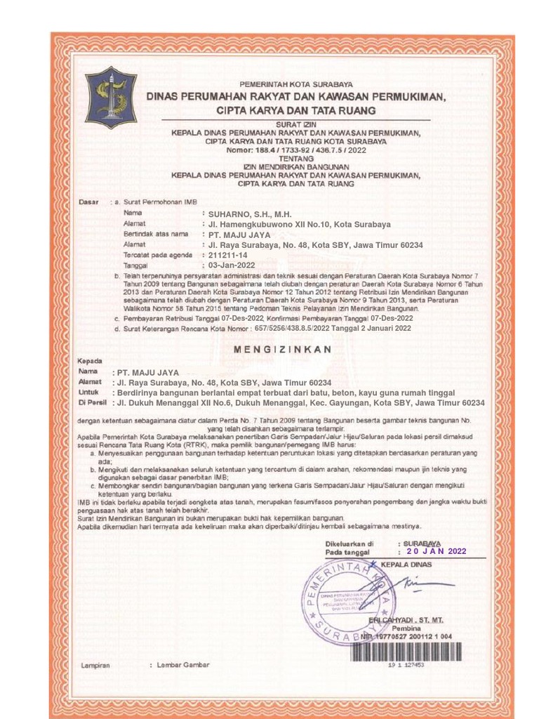 Lampiran 1. IMB.pdf | PDF