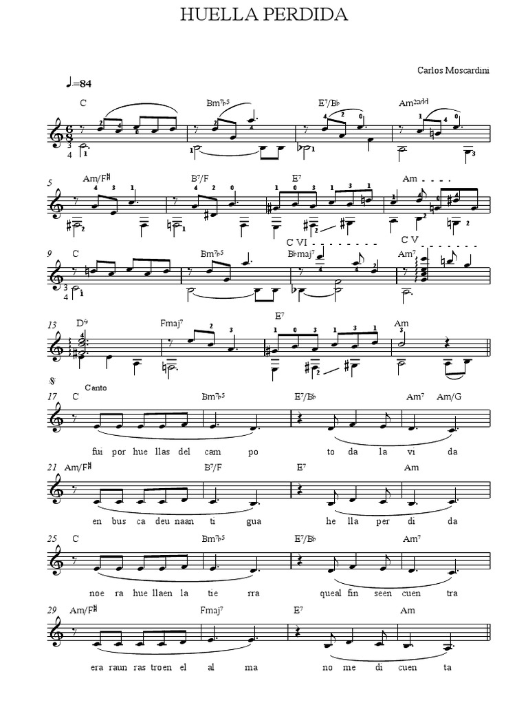 Huella Perdida (Carlos Moscardini - Paco Lanusse) | PDF