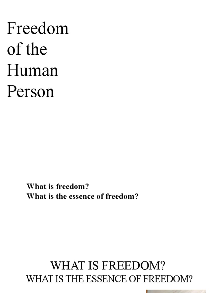 Understanding Human Freedom | PDF | Free Will | Reason