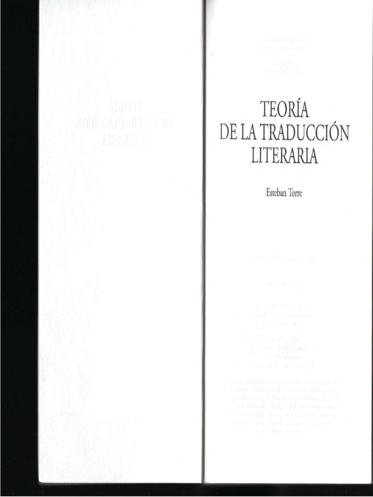 Teoria Della Traduzi | PDF Teoria Della Traduzi | PDF