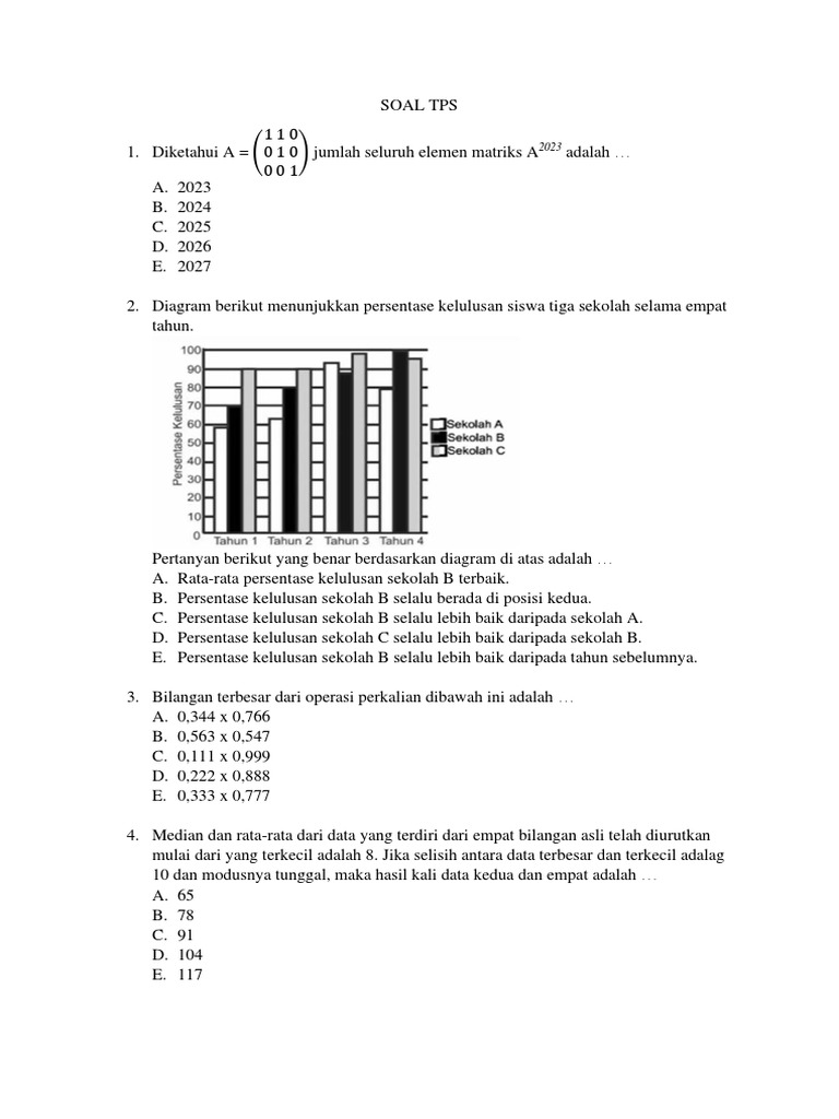 Soal TPS 7 Mei PDF | PDF