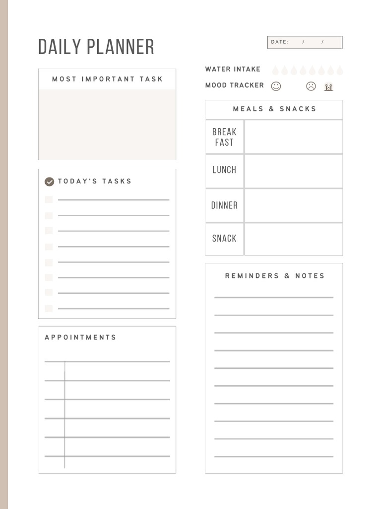 Daily Planner | PDF