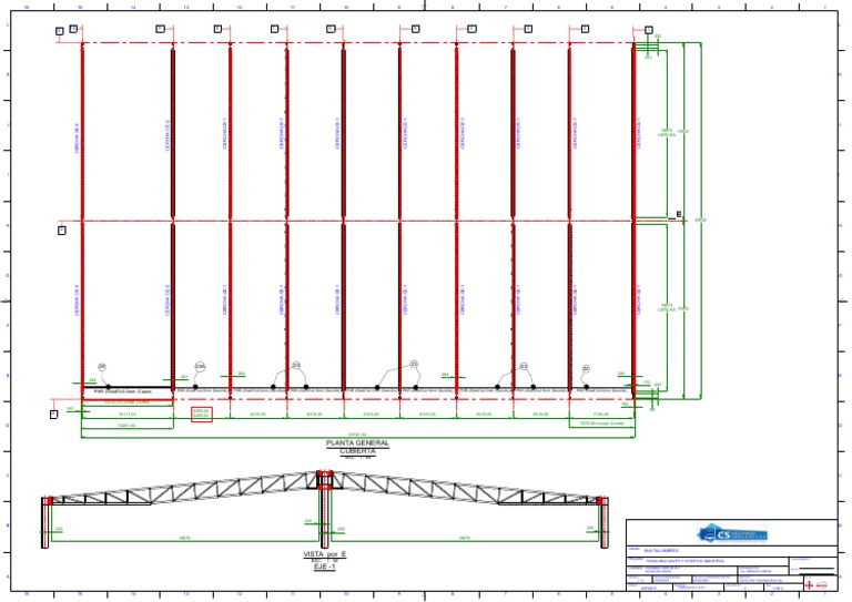 Planta Cercha CE 1 Multialambres PDF | PDF