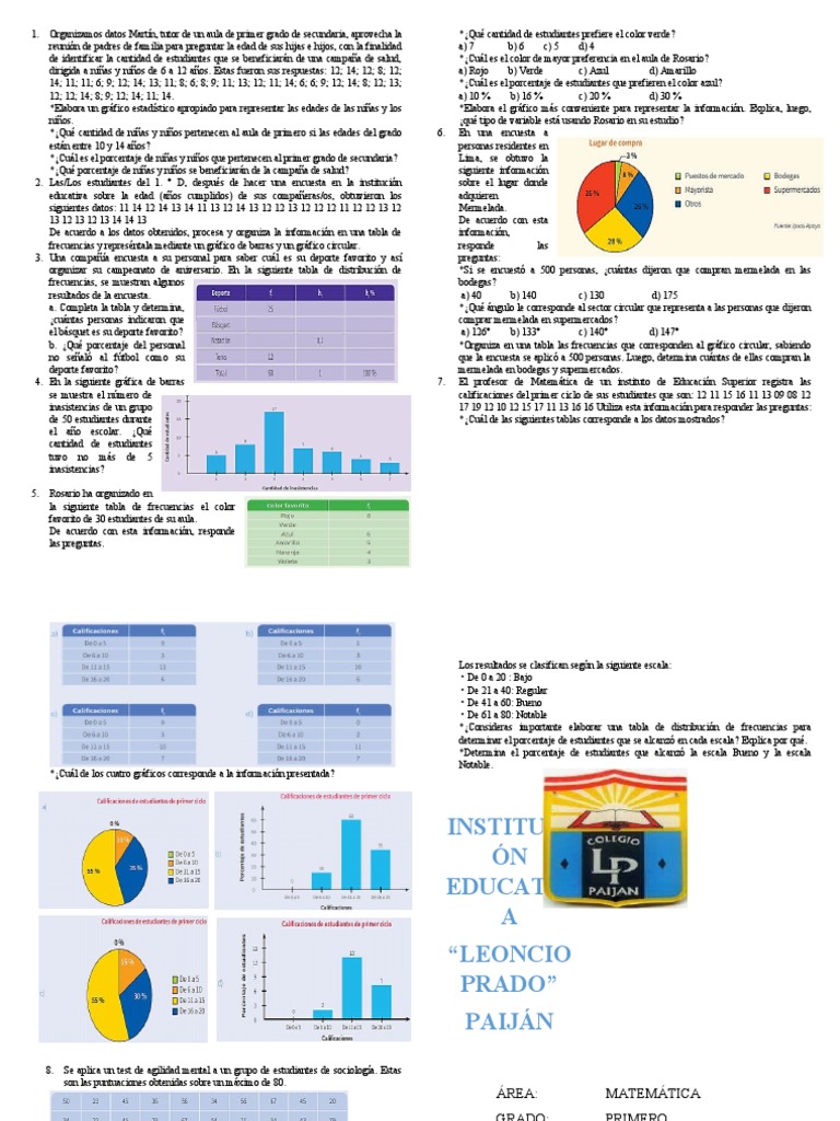 Clase 1 Resuelve Problemas de Gestión de Datos e Incertidumbre | PDF ...