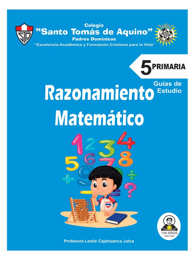 Razonamiento Matematico Ivb 5to Primaria PDF | PDF