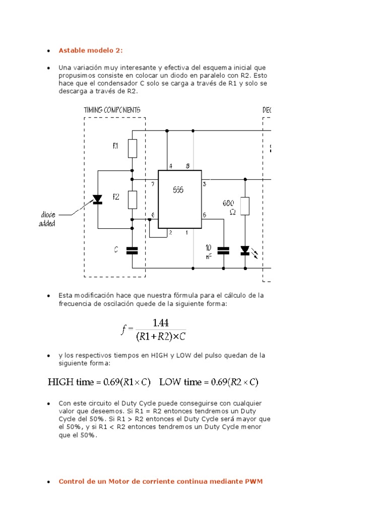555 Astable PWM | PDF