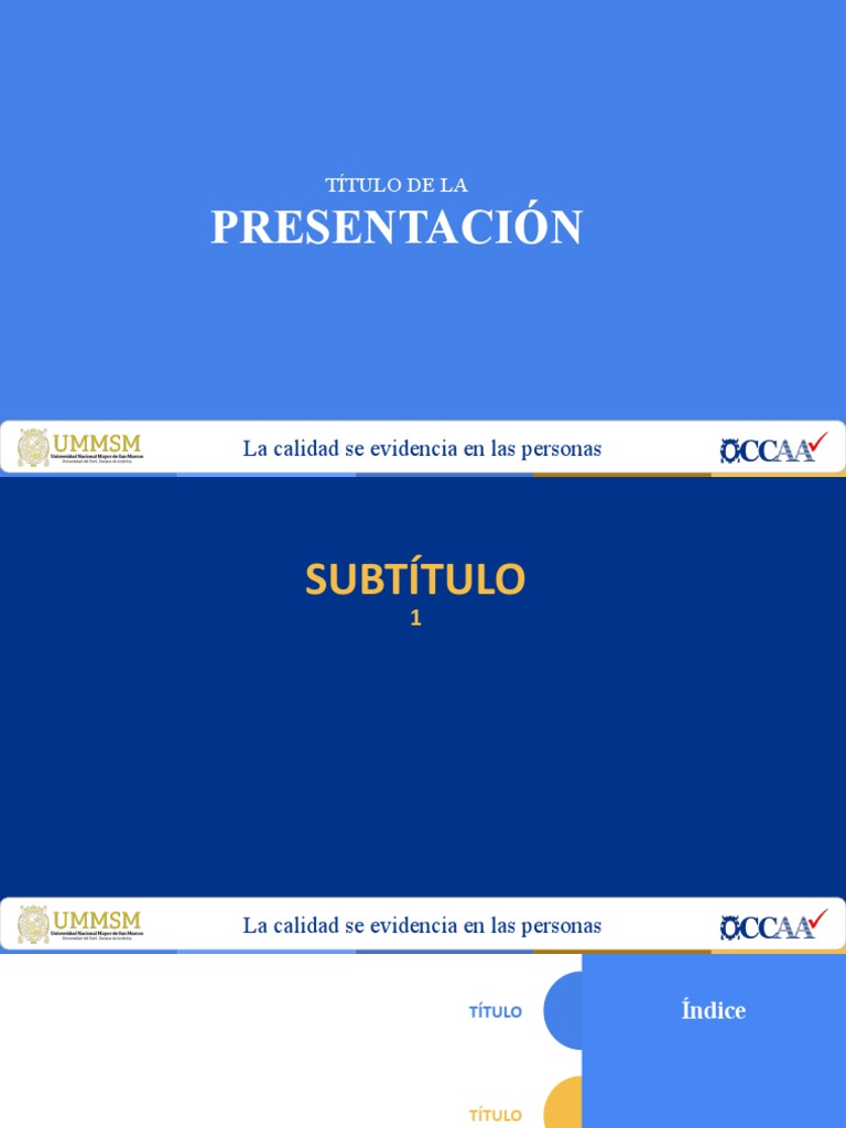 Presentación OCCAA - Oficial | PDF