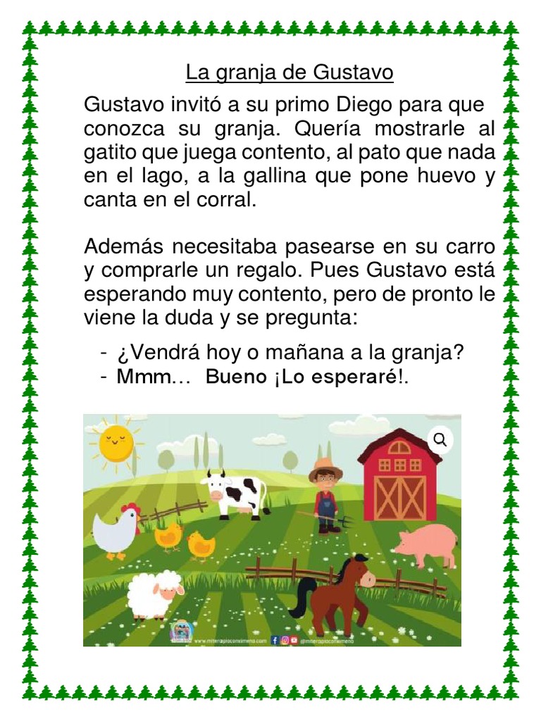 Un día en la granja de Gustavo | PDF