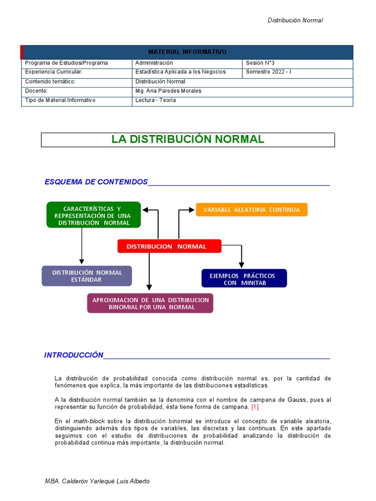 Distrib Normal | PDF | Distribución normal | Distribución de probabilidad