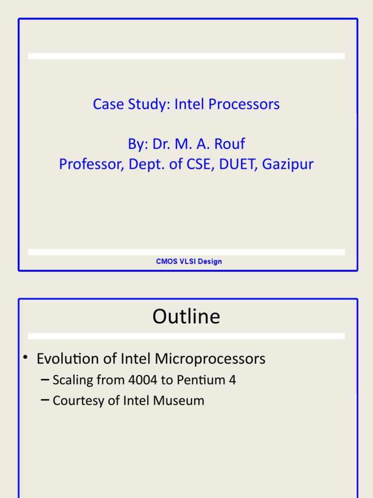 Intel Processor Evolution | PDF | Microprocessor | Office Equipment