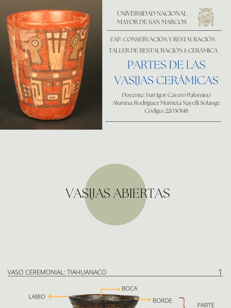 Partes de Vasijas Cerámicas | PDF