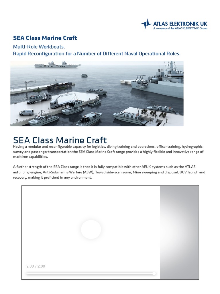 SEA Class Marine Craft - ATLAS ELEKTRONIK UK | PDF