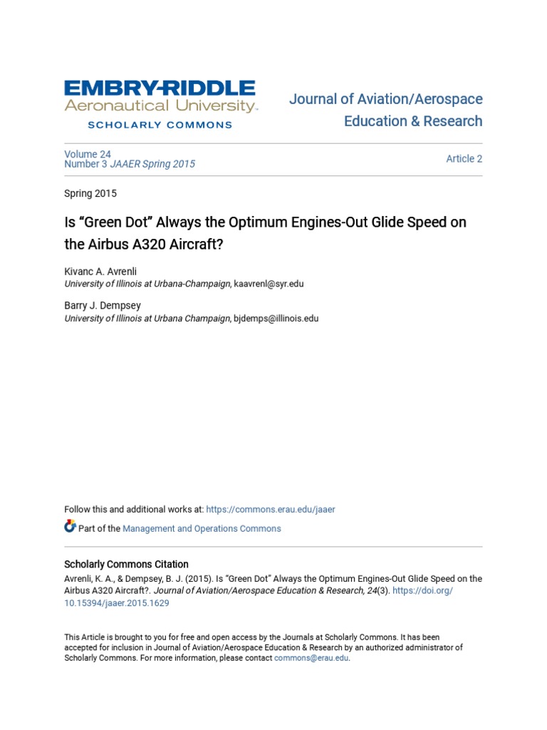 Is Green Dot Always The Optimum Airspeed - PDF | PDF | Aircraft | Airspeed