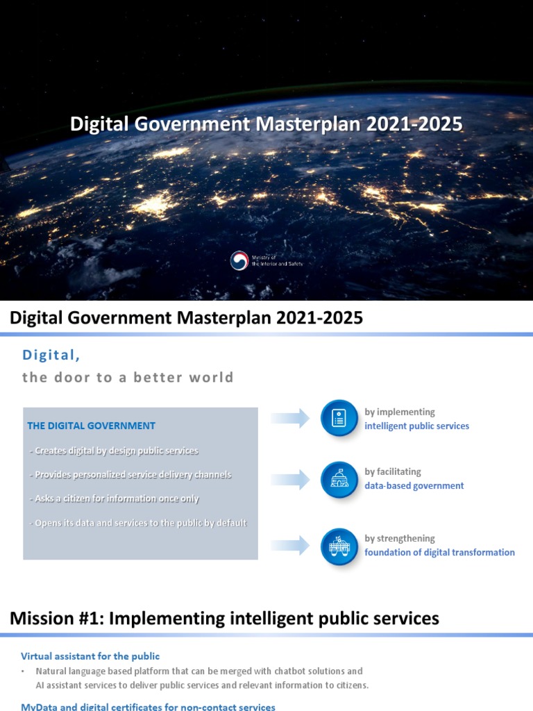 Digital Government Masterplan 2021-2025 | PDF | Computers