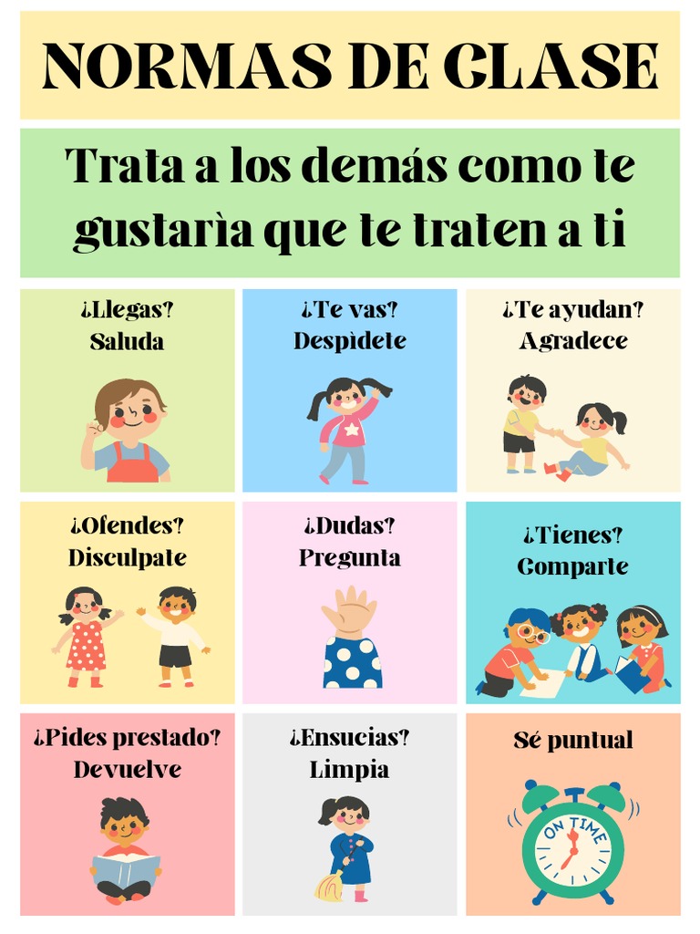 Normas de Clase para Infantil | PDF