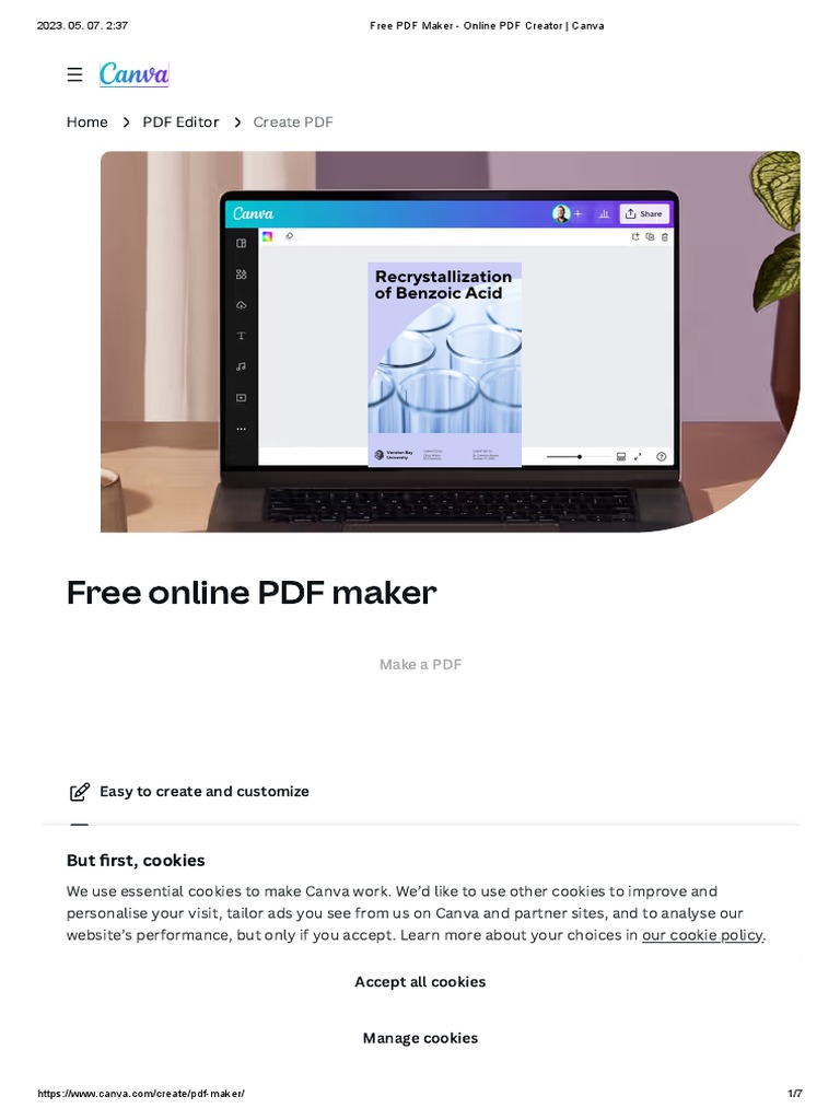 Free PDF Maker - Online PDF Creator - Canva PDF | PDF