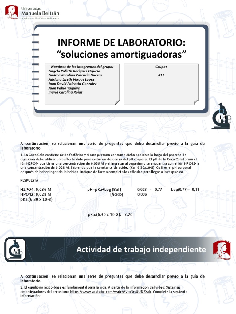 Guia 02 Soluciones Amortiguadoras 231 PDF | PDF | Solución tampón | Ph
