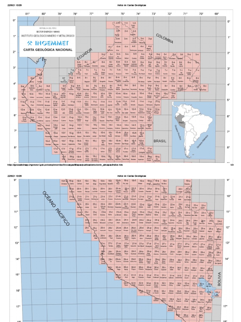 Indice de Cartas Geológicas | PDF