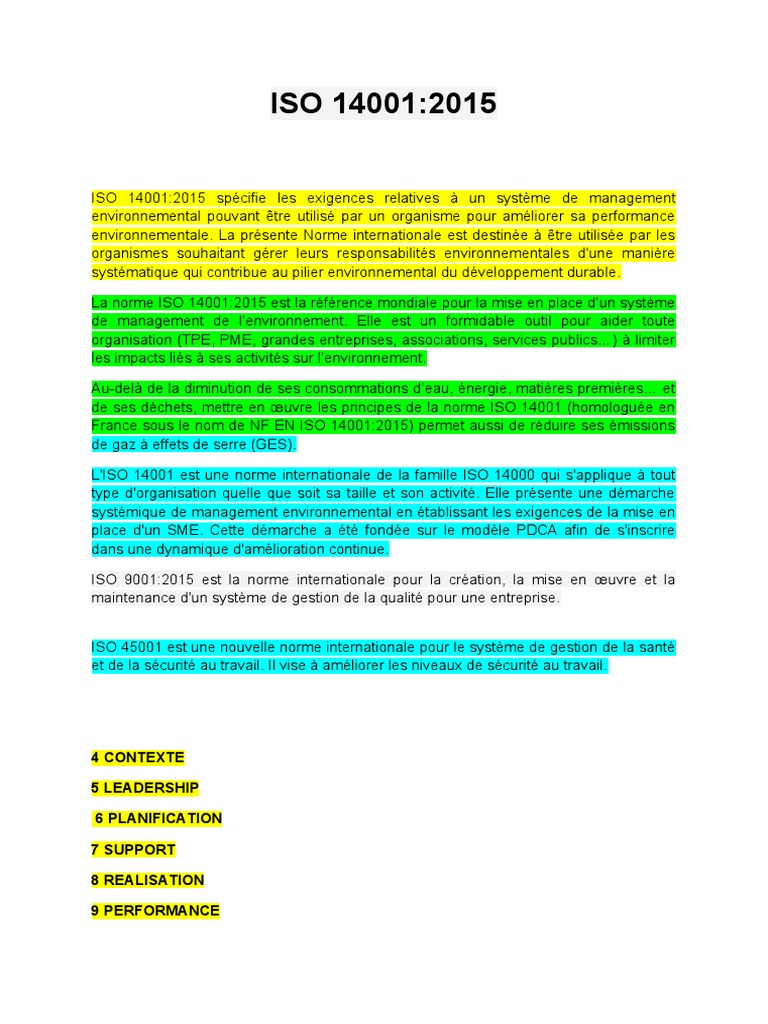 Iso 14001 | PDF
