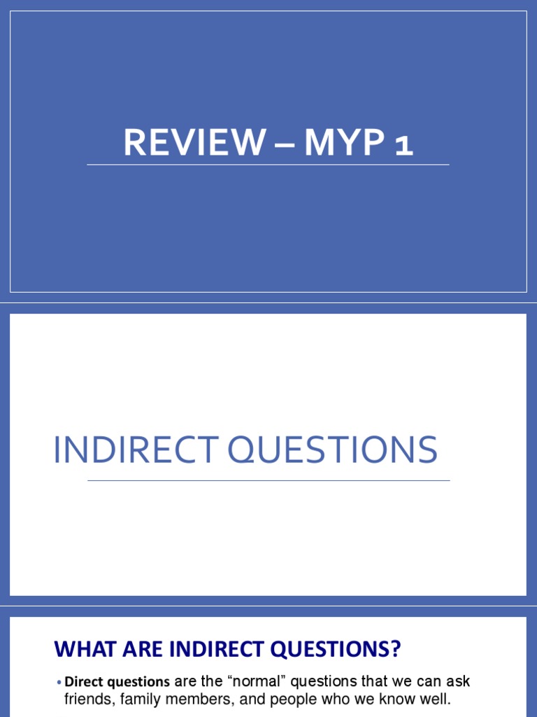 Review - Myp 1 - 2020 | PDF | Question | English Language