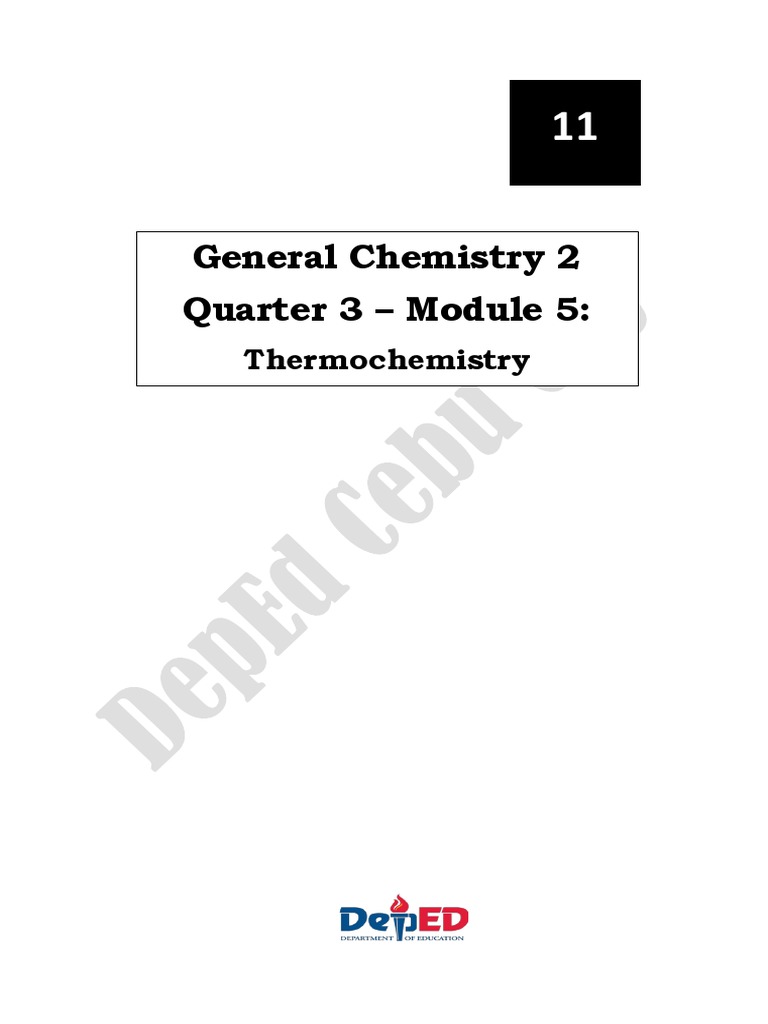 Gen. Chem.2 Q3 Module 5 | PDF | Teaching Methods & Materials | Science & Mathematics