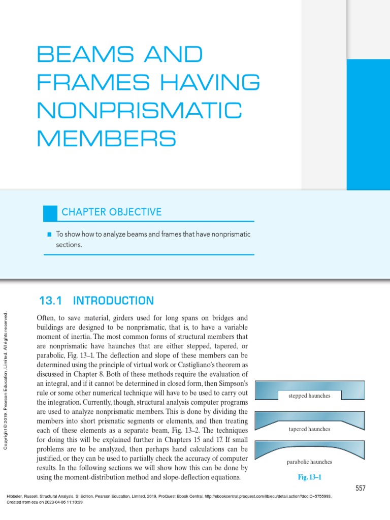 Structural Analysis SI Edition - (13 Beams and Frames Having ... Structural Analysis SI Edition - (13 Beams and Frames Having ...