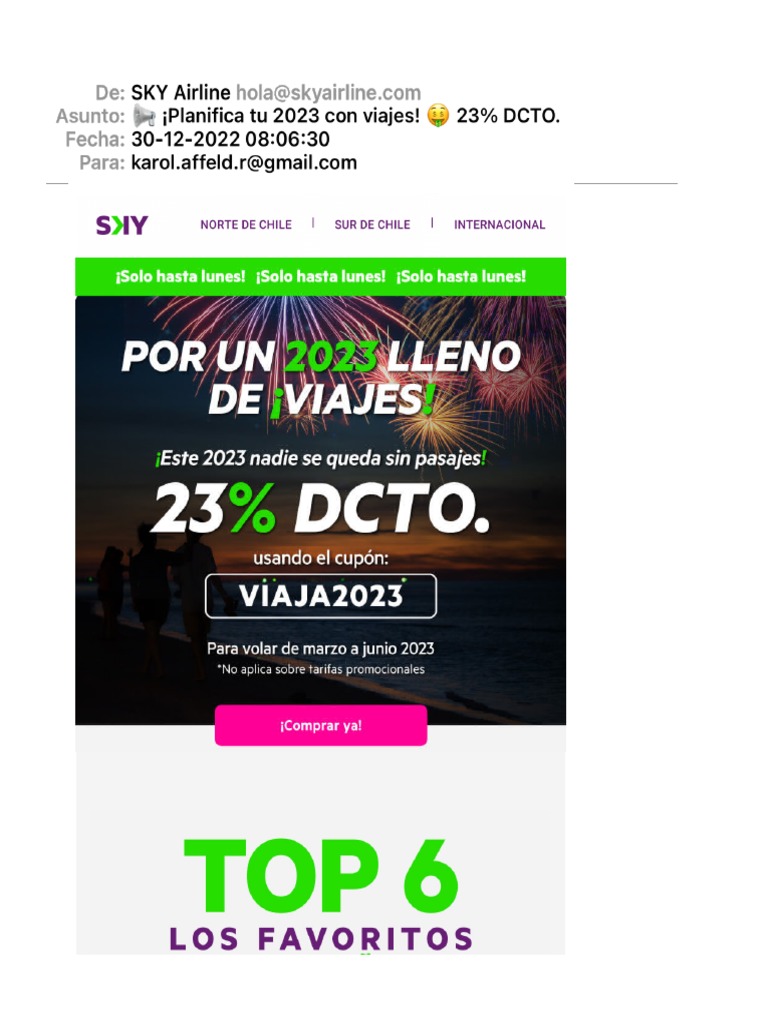 Planifica Tu 2023 Con Viajes! ? 23 DCTO PDF | PDF