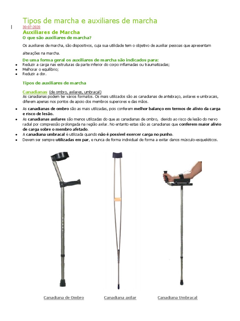 Tipos de marcha e auxiliares de marcha 2020.pdf | PDF