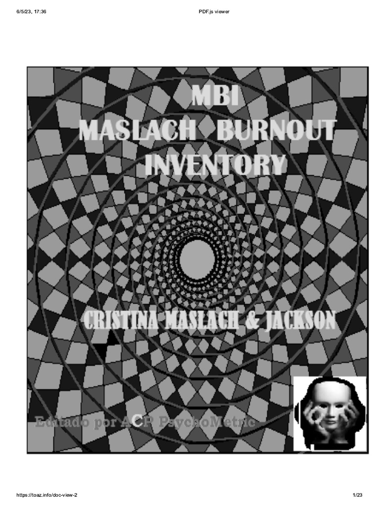 Manual Del Mbi Inventario de Burnout Maslach - TOAZ PDF | PDF