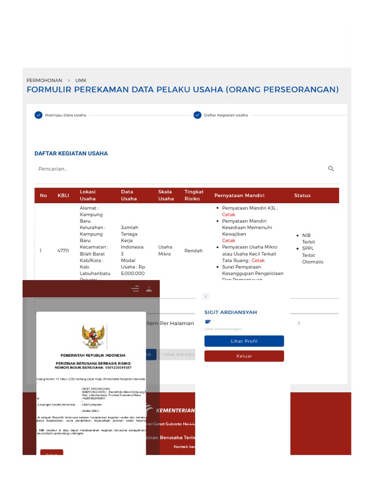 Surat Izin PDF | PDF