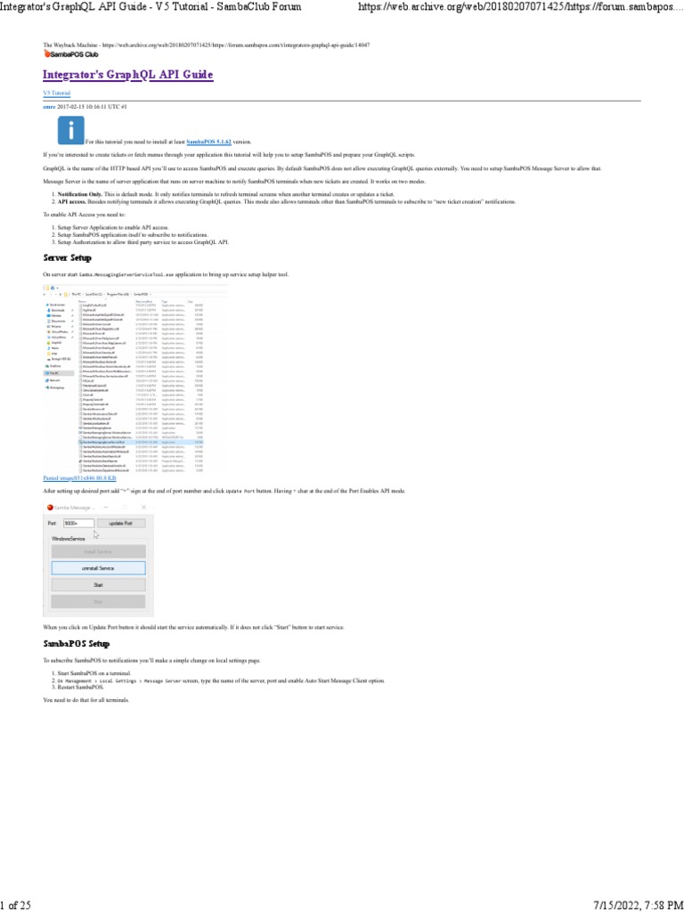 Integrator S Graphql Api Guide V5 Tutorial Sambaclub Forum Pdf Pdf
