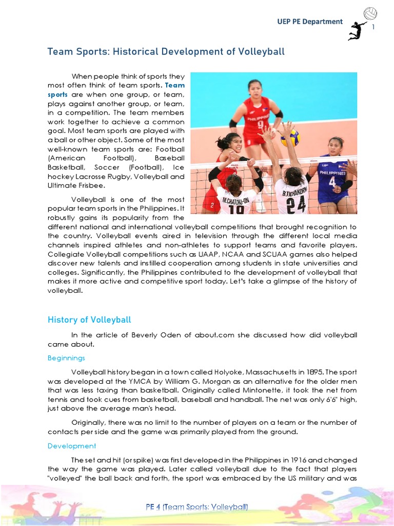 PE-4-Module 1 PDF | PDF | Volleyball | Sports