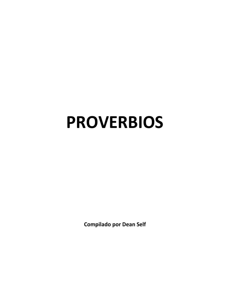 Proverbios PDF | PDF
