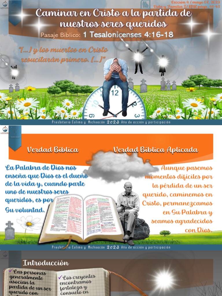 L4a. Caminar en Cristo A La Partida de Nuestros Seres Queridos PDF | PDF