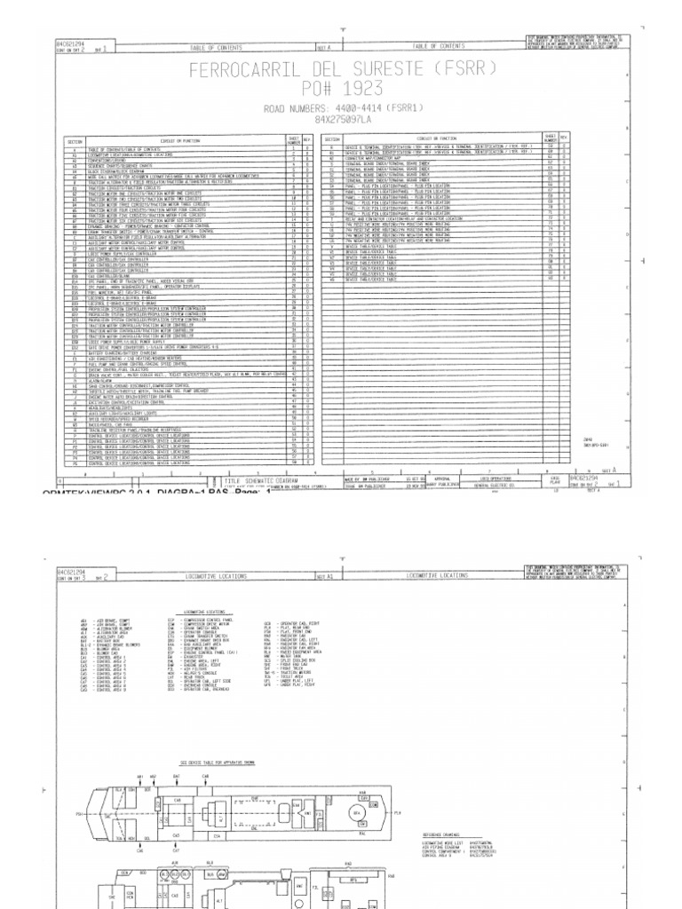 GE AC4400 (4400-4414) Ferrosur | PDF