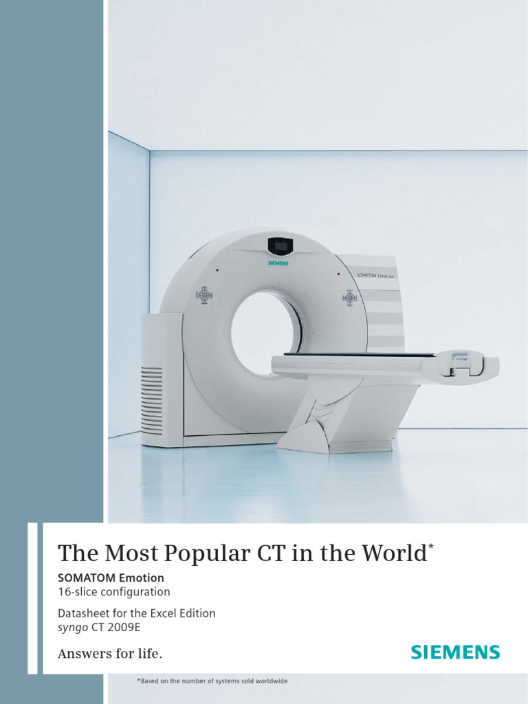 Ficha Tecnica Somatom Emotion 16 PDF | PDF | Ct Scan | Medical Imaging
