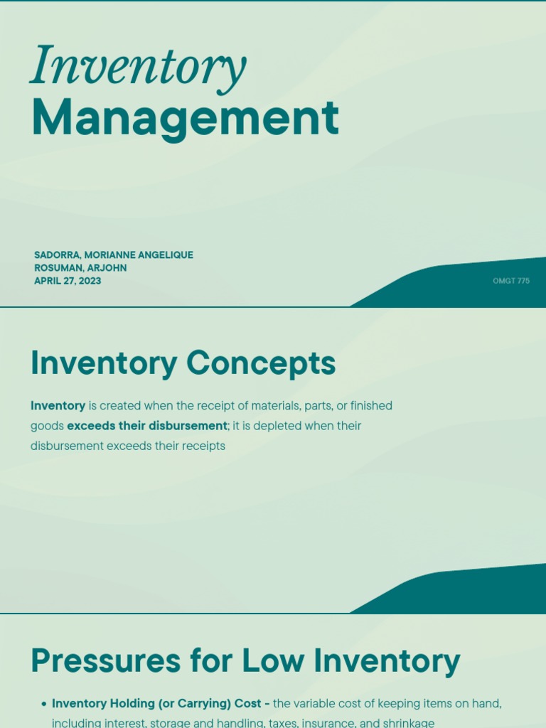 Inventory Pdf Pdf