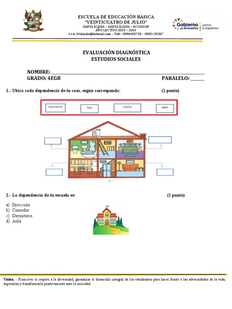 EVALUACIÓN DIAGNÓSTICA SOCIALES | PDF