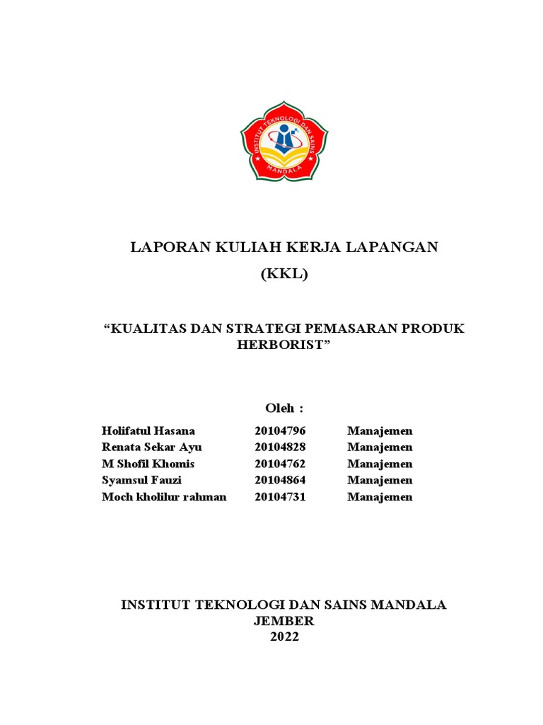 Laporan KKL 14 | PDF