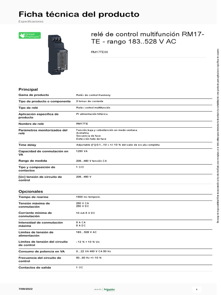 Zelio Control - RM17TE00 PDF | PDF