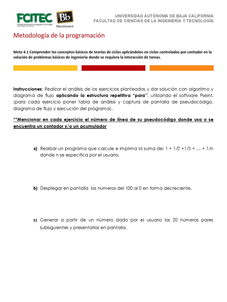 Meta 4.1 - Ejercicios - de - Cierre | PDF | Informática