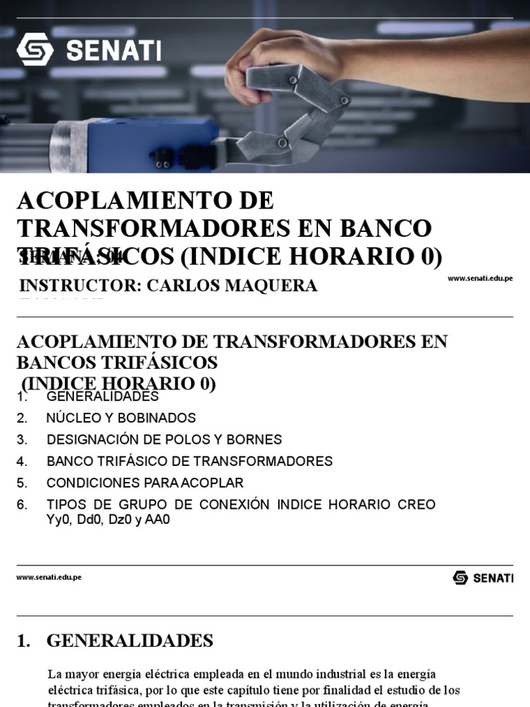 Acoplamiento de Transformadores Trifásicos | PDF | Transformador | Ciencia de los Materiales