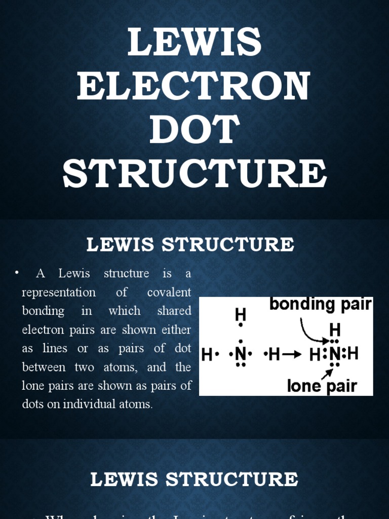 Lewis Electron Dot Structure | PDF