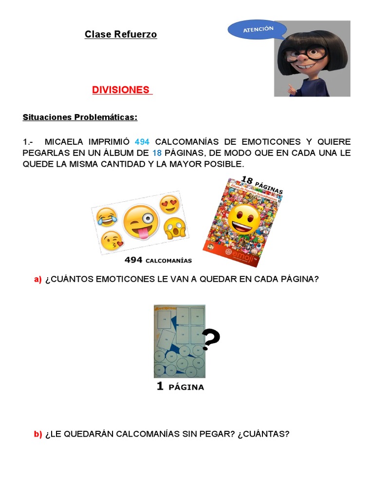 SITUACIONES PROBLEMÁTICAS DIVISIÓN.docx | PDF