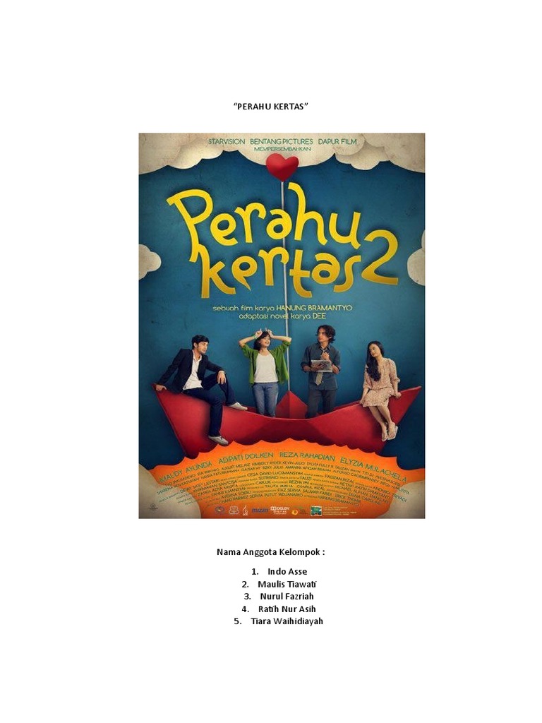 Makalah Resensi Novel Perahu Kertas | PDF
