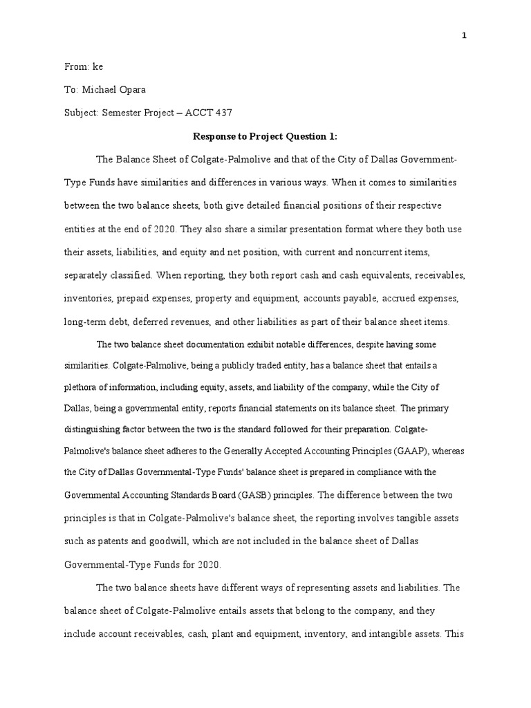 ACCT 437 - Paper | PDF