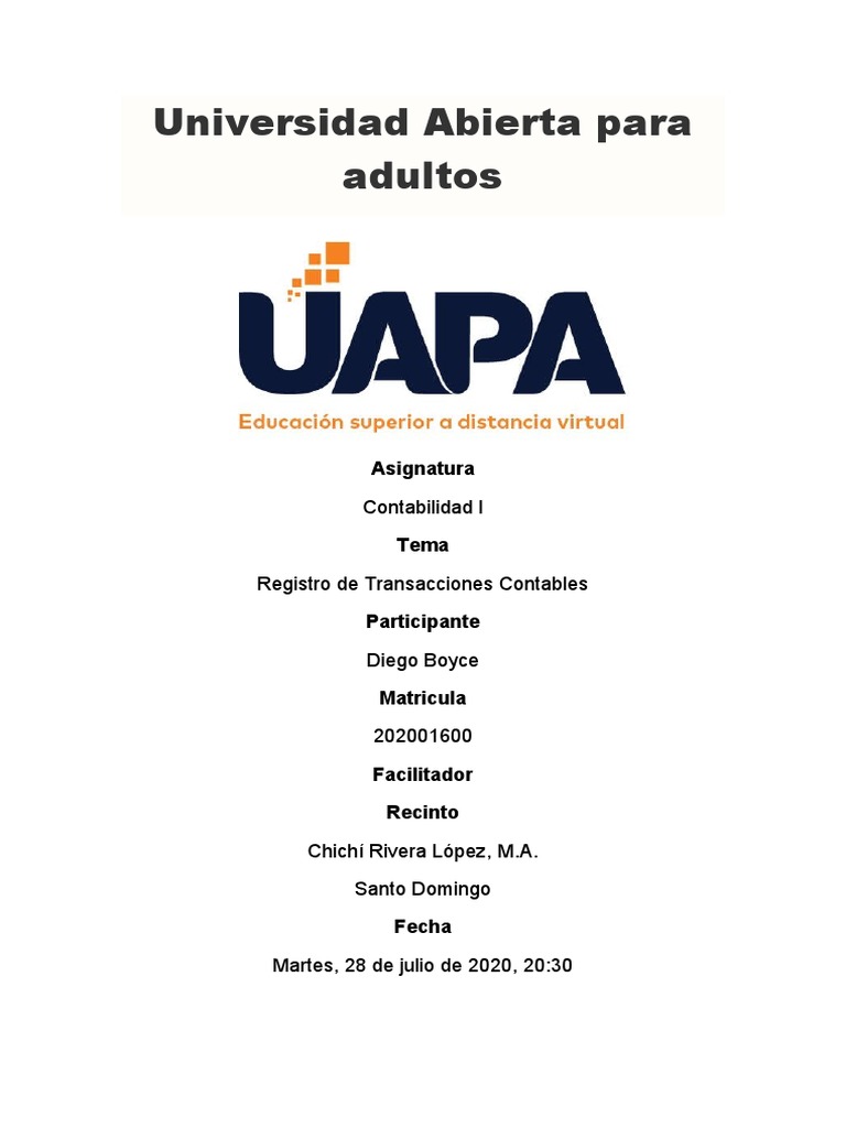 Toaz - Info Tarea 2 de Contabilidad 1 Diego Boyce PR | PDF | Contabilidad | Contabilidad financiera