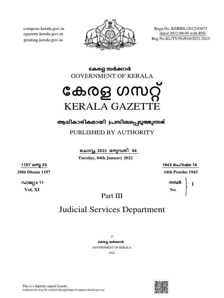 Civil Rules of Practice, Kerala (Amendment) 2019 (Draft) PDF | PDF
