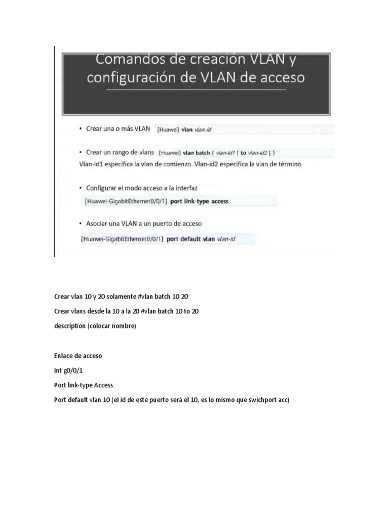 Crear Vlan 10 y 20 Solamente | PDF