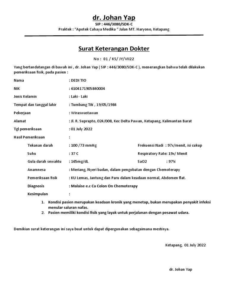 Surat Keterangan Layak Terbang | PDF